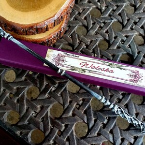 Magic Wand, Silver Wand, Wizard Tools, Witch Wand Silver and Black ...