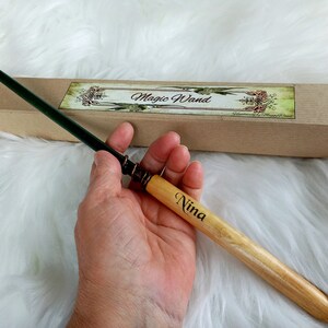 Custom Name Magic Wand - Crafted for Witchcraft - Handmade Personalized ...