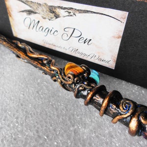 Witch Wand Pen Tigers Eye Pens Magic Wands Pencils - Etsy