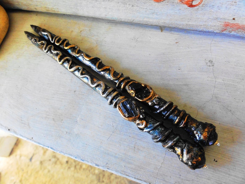 Magic Pen Black Tourmaline Protect Gemstone Writer Pen | Etsy