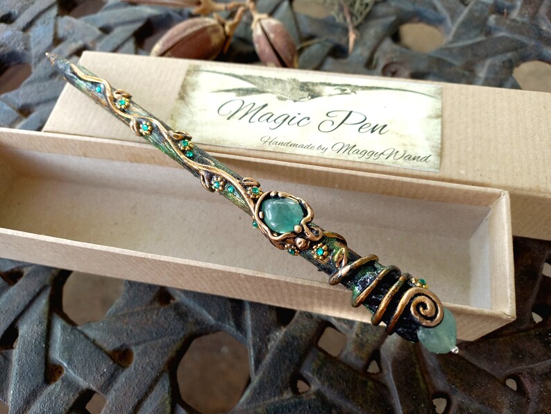 Witch Wand Pen Tigers Eye Pens Magic Wands Pencils - Etsy