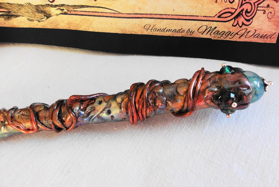 Spell Writer Pen Magic Pen Dragon Vein Agate Witchy Pencil | Etsy