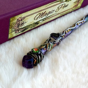 Star Magic Pen With Amethyst, Witch Pen, Spell Tools - Etsy