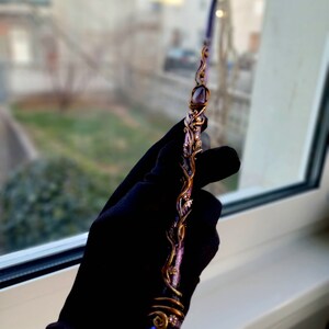 Magic Wand With Box, Purple Amethyst Princes Tool, Spell Wand - Etsy