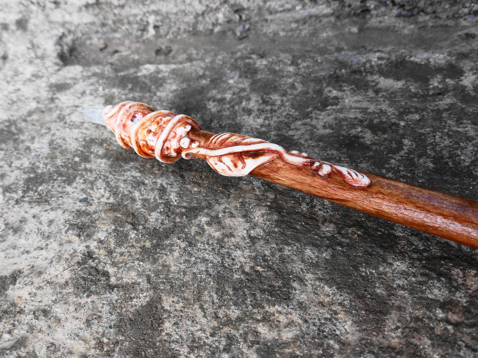 Magic Wand Rose Quartz Witchy Stick Halloween Tools - Etsy