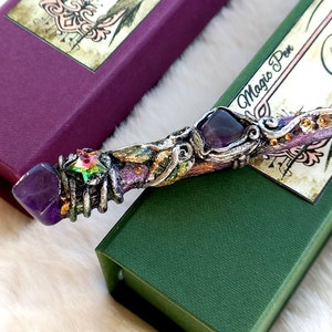 Star Magic Pen With Amethyst, Witch Pen, Spell Tools - Etsy