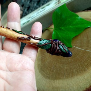 Forest Magic Wand With Amethyst, Box for Wand, Wooden Wand - Etsy