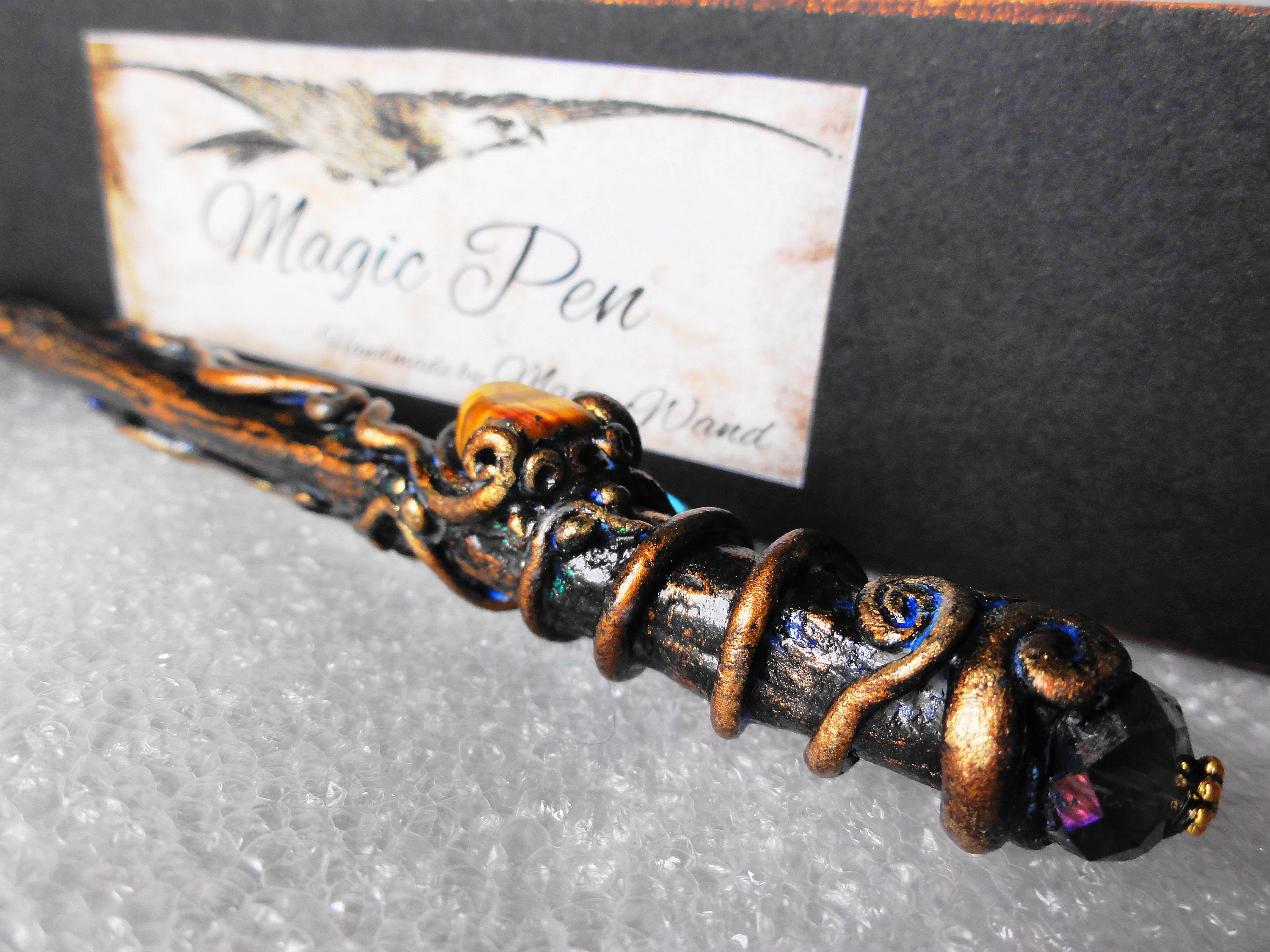 Witch Wand Pen Tigers Eye Pens Magic Wands Pencils | Etsy