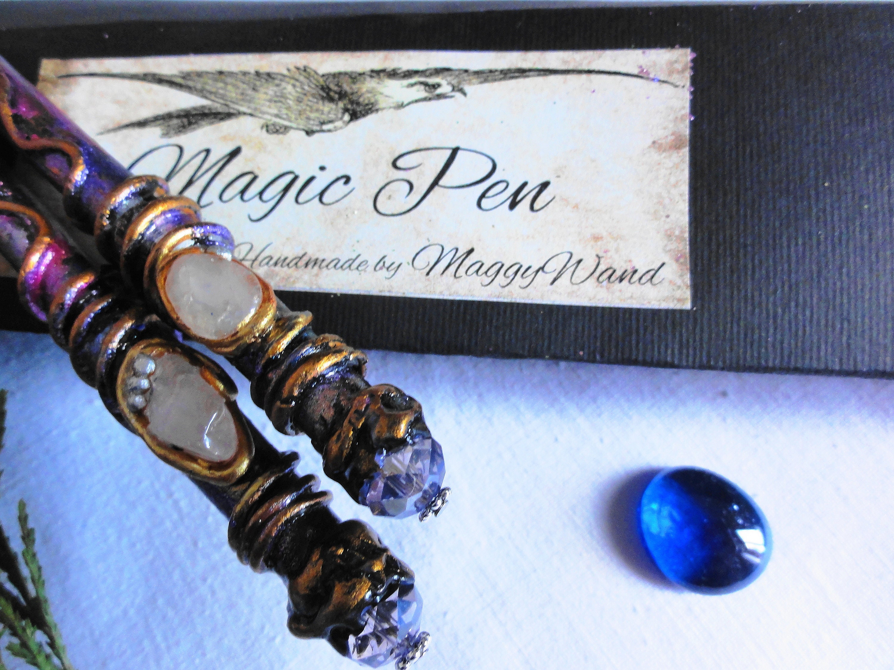 Rose Quartz Magic Pen Written Tools Princess Pencil Willow - Etsy