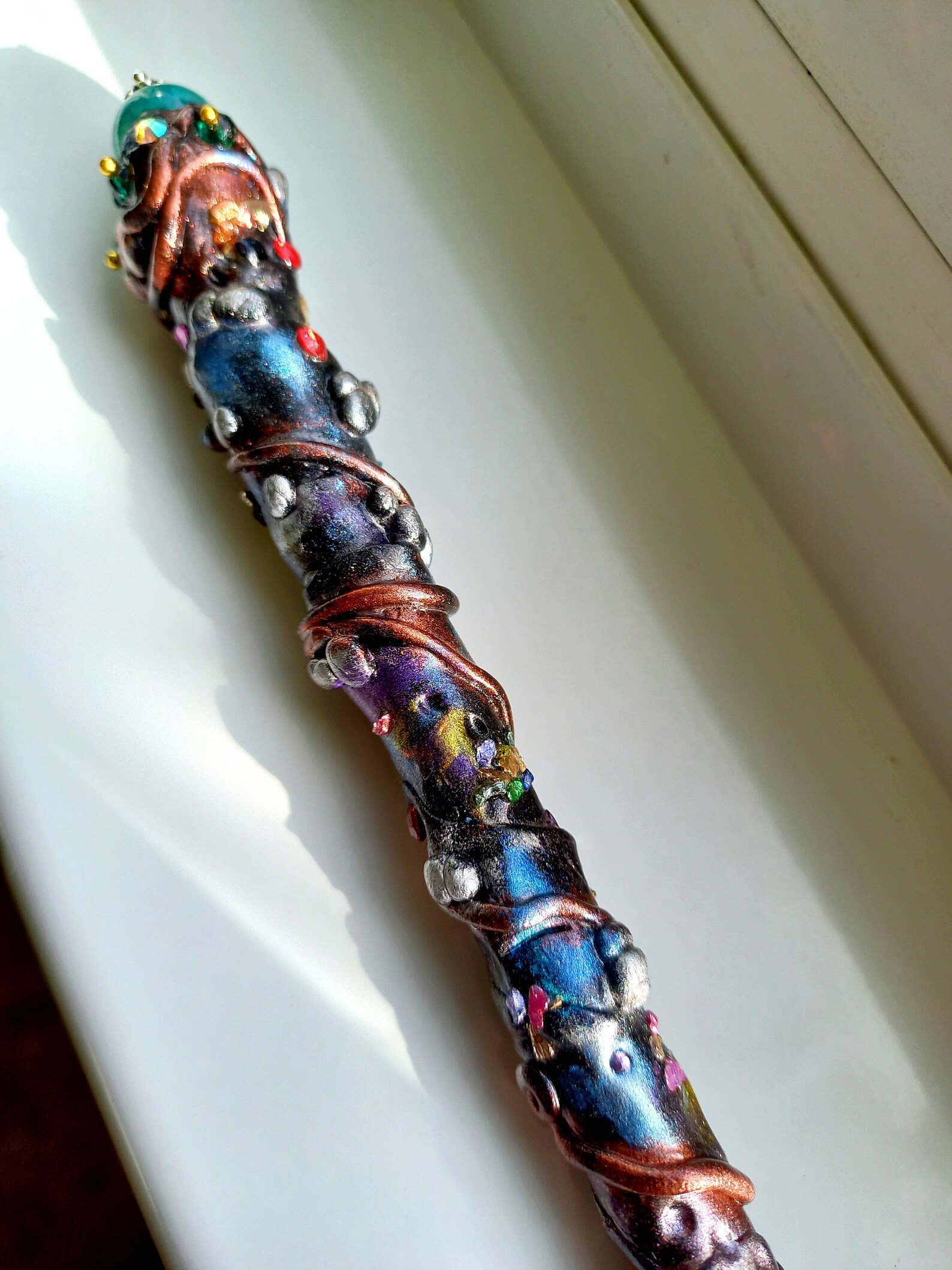 Spell Writer Pen Magic Pen Dragon Vein Agate Witchy Pencil - Etsy