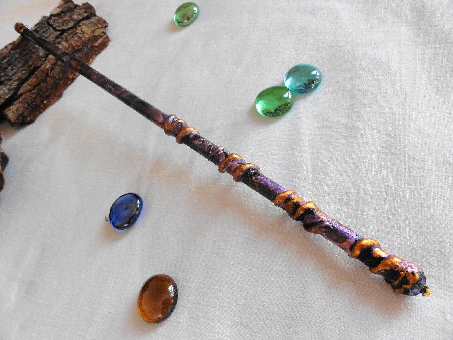 Magic Wand Wood Magic Wand Purple Magic Wand Princess Wand | Etsy