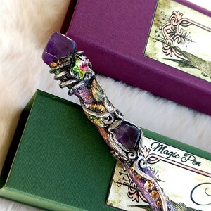 Star Magic Pen With Amethyst, Witch Pen, Spell Tools - Etsy