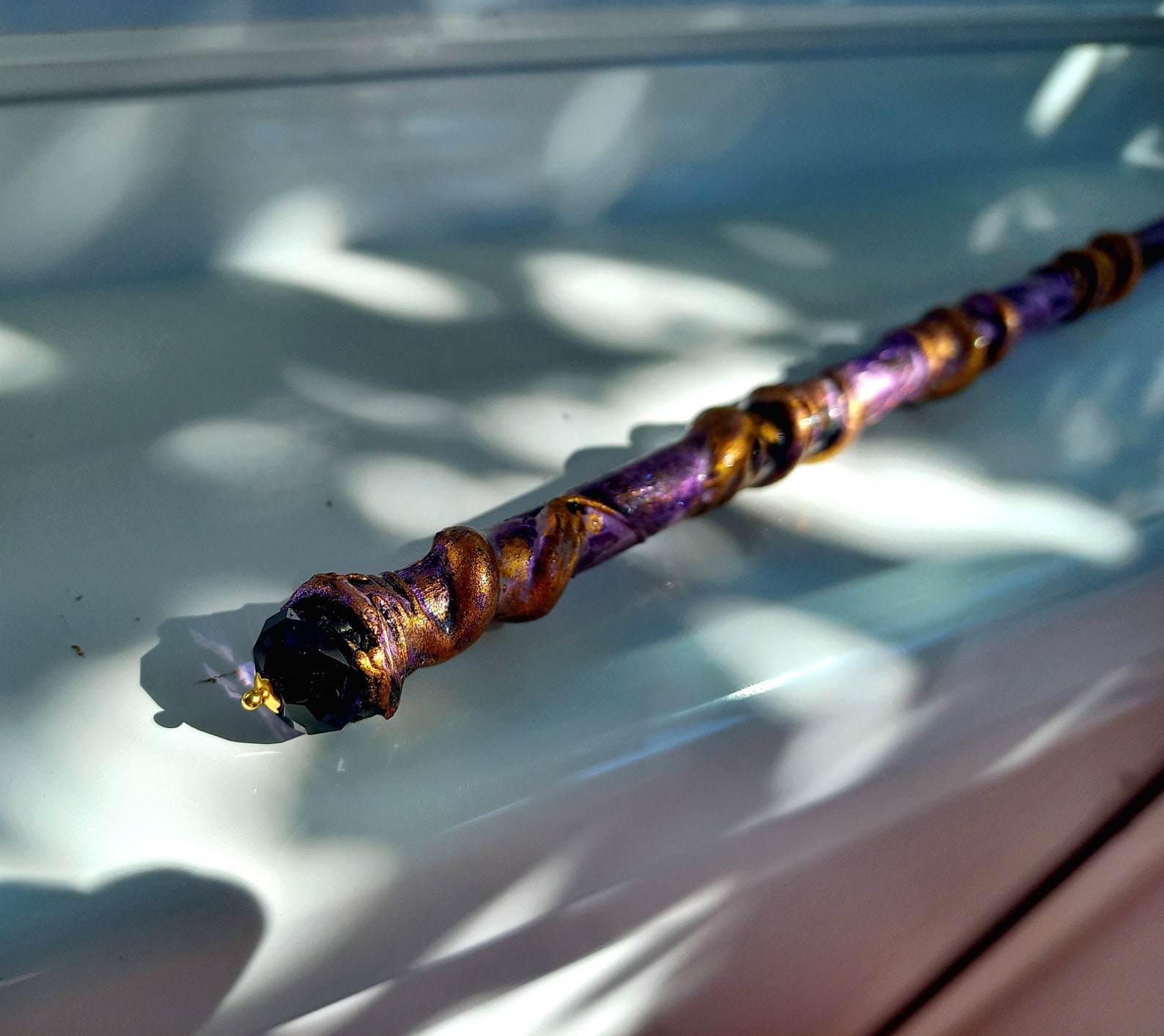 Magic Wand Wood Magic Wand Purple Magic Wand Princess Wand - Etsy