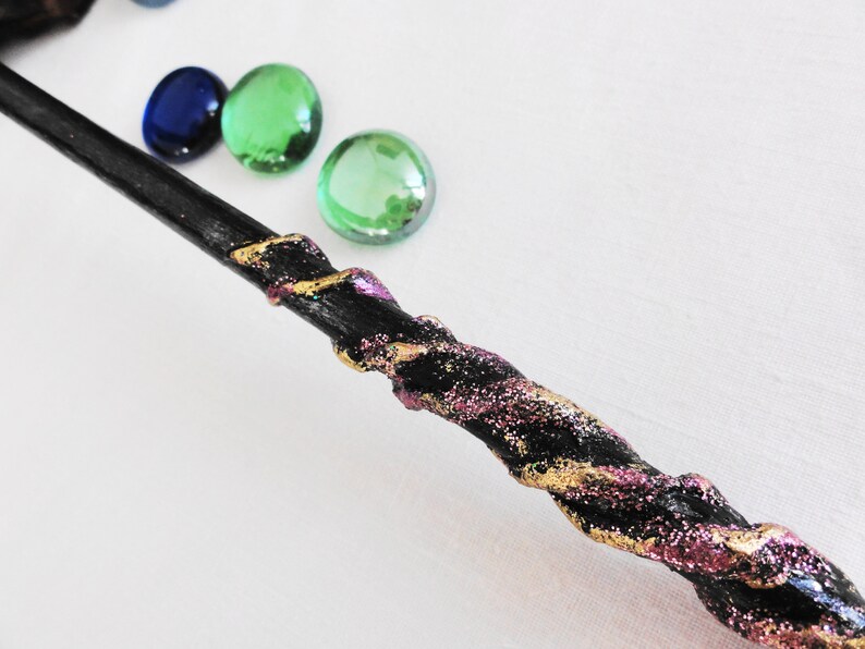 Magic Wand Pink and Gold Princess Tools Fairy Stick Party | Etsy