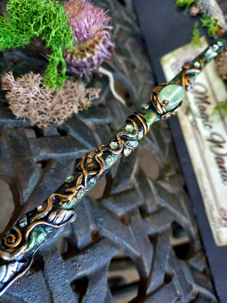 Magic Wand With Prehnite Gemstone BOX - Etsy