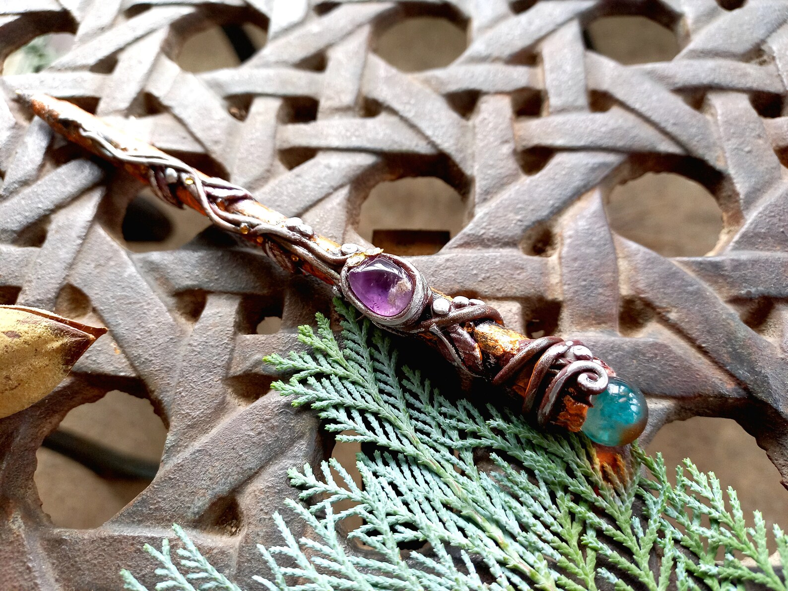 Magic Pen Wand Amethyst Spell Pen Witchy - Etsy