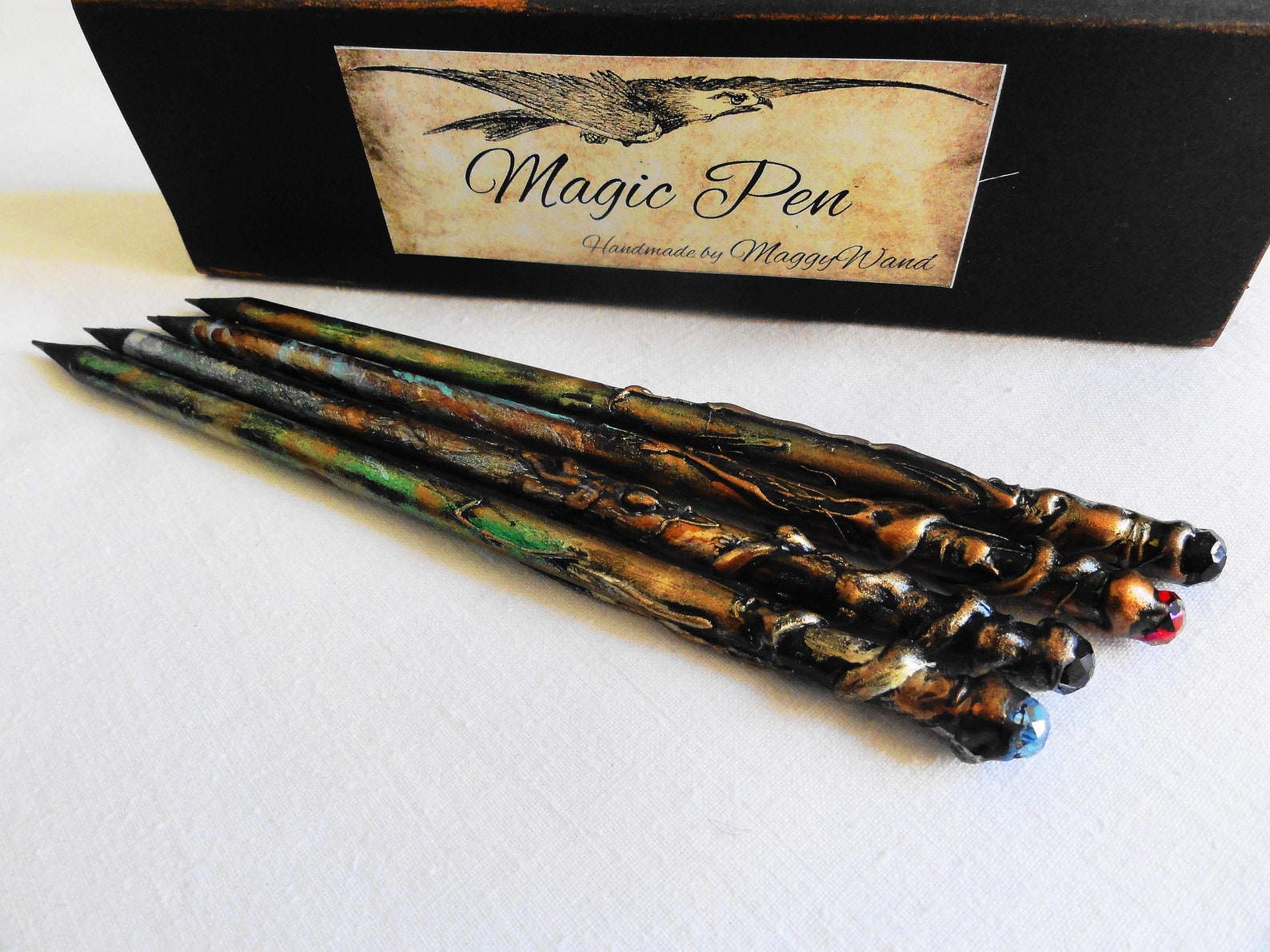 Set 4 Pencil Wood Magic Pencils Party Favor Pens Magic Pen - Etsy