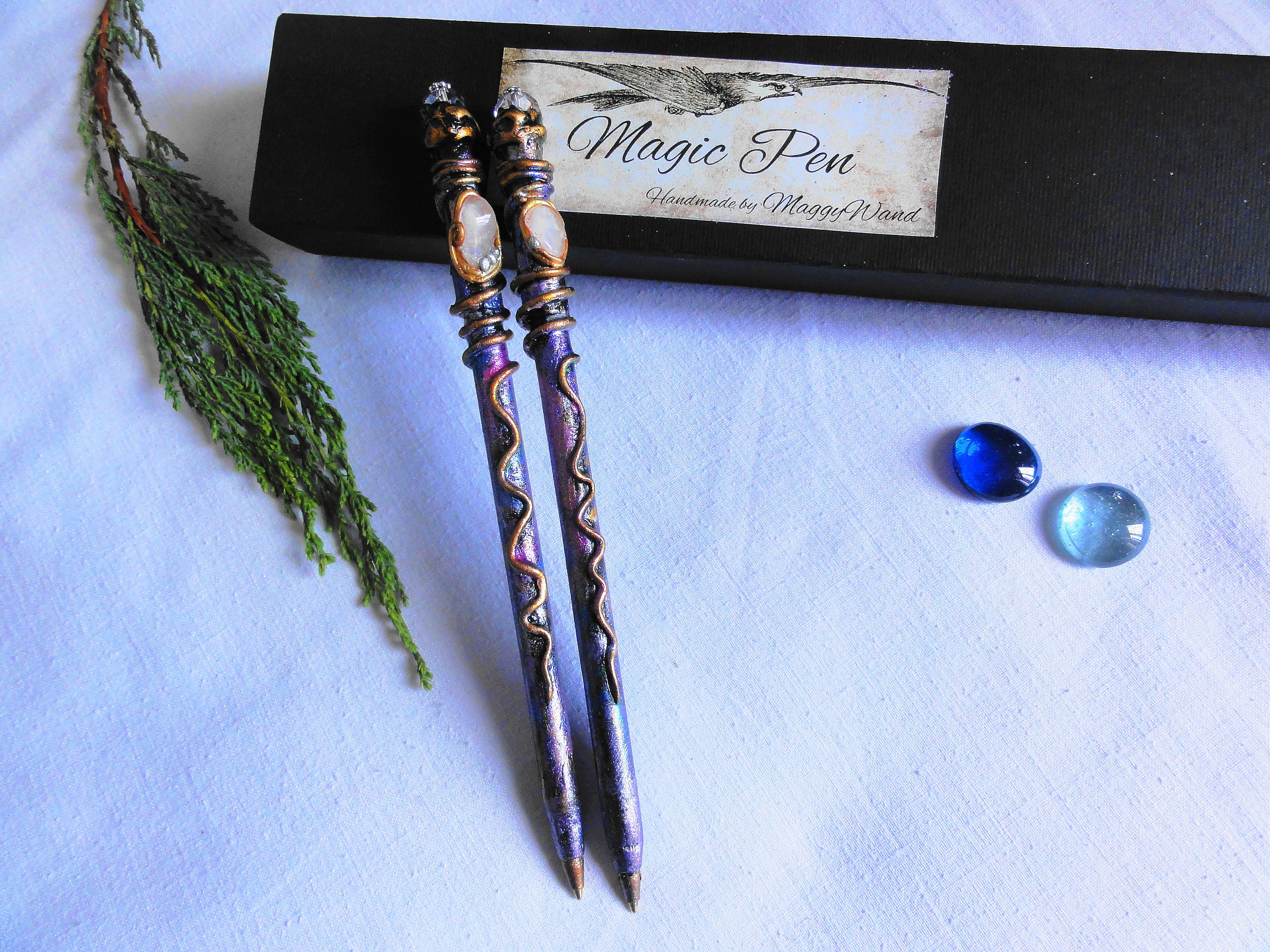 Rose Quartz Magic Pen Written Tools Princess Pencil Willow - Etsy