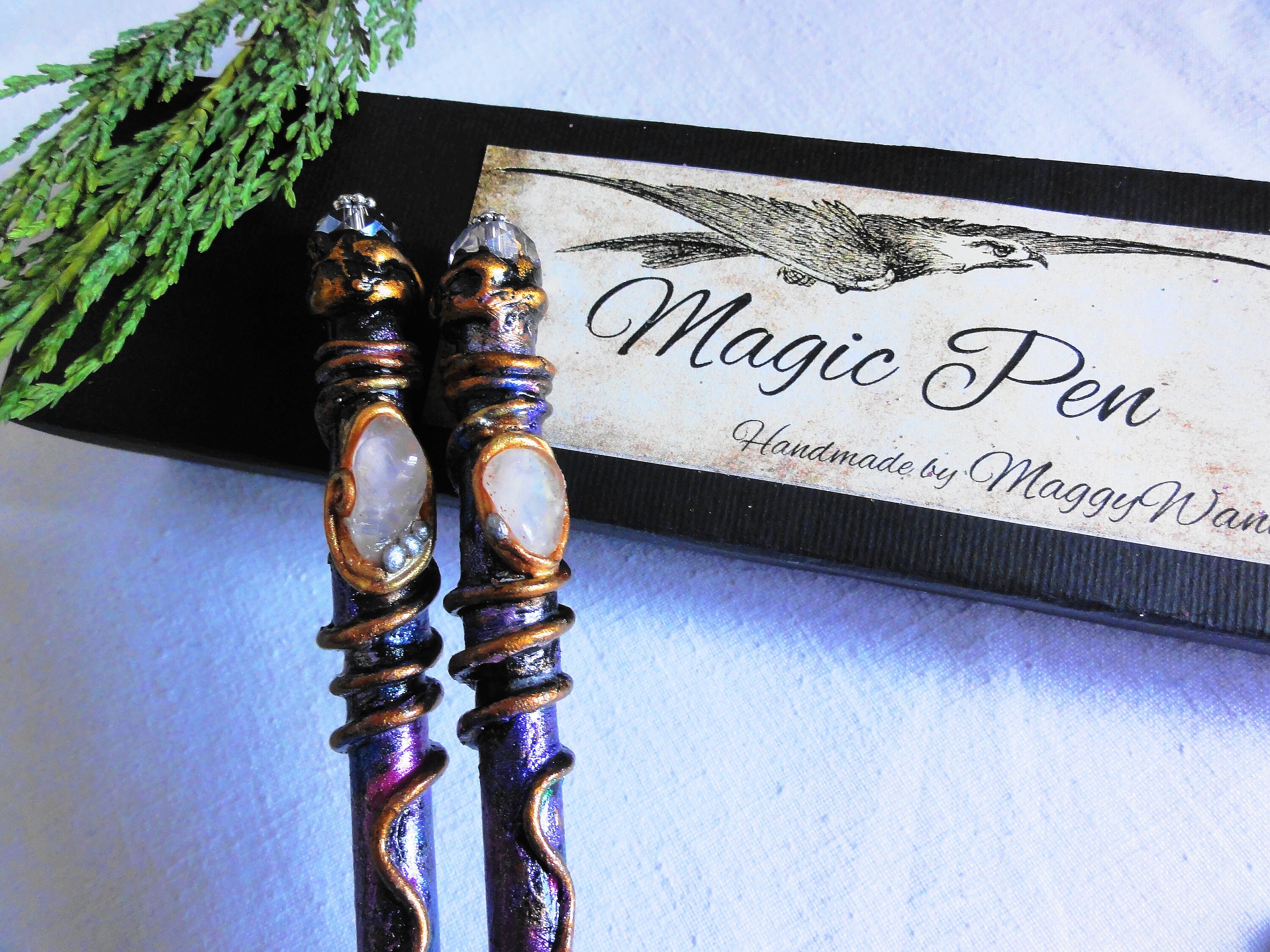 Rose Quartz Magic Pen Written Tools Princess Pencil Willow | Etsy