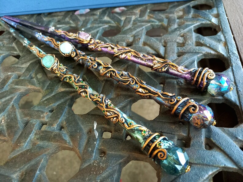 Blue Magic Wand Aquamarine Magic Wand With Box - Etsy