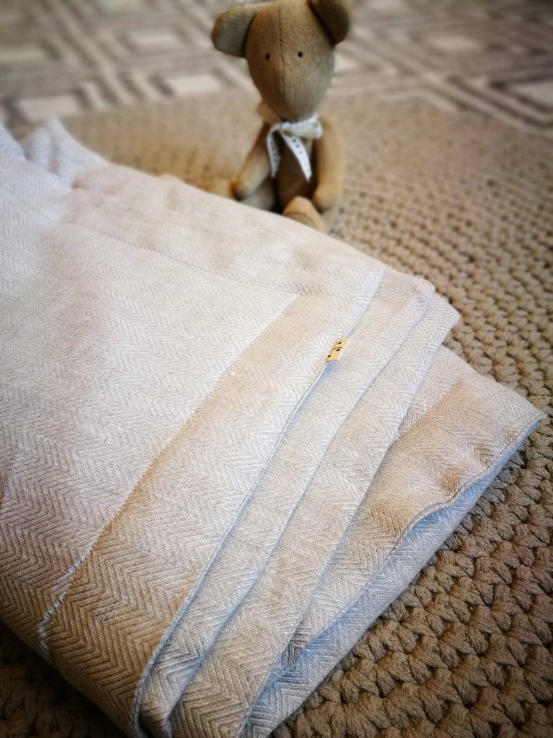 Linen Baby Blanket Duvet Natural Baby Blanket - Etsy