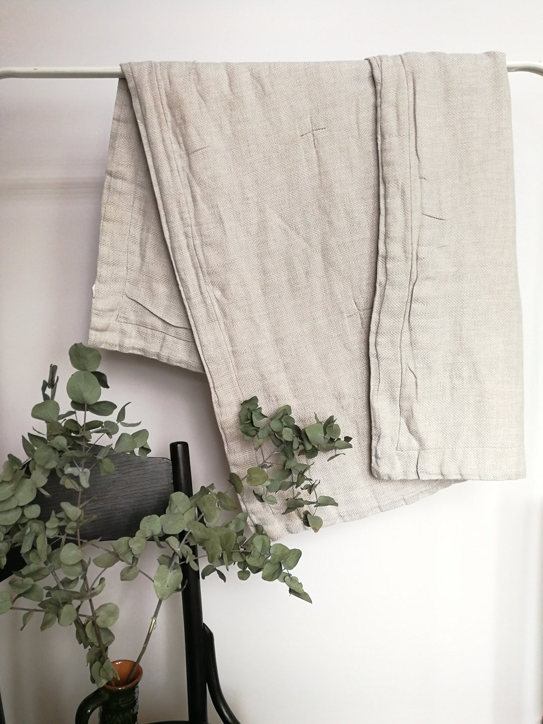 Linen Baby Blanket Duvet Natural Baby Blanket - Etsy