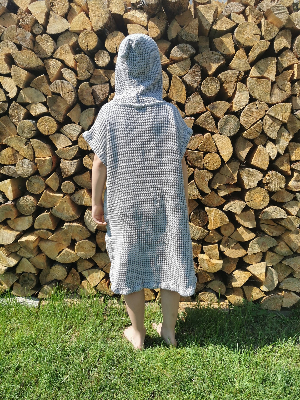 Hooded Beach Poncho Kids Towel Poncho Hooded Towel Linen - Etsy