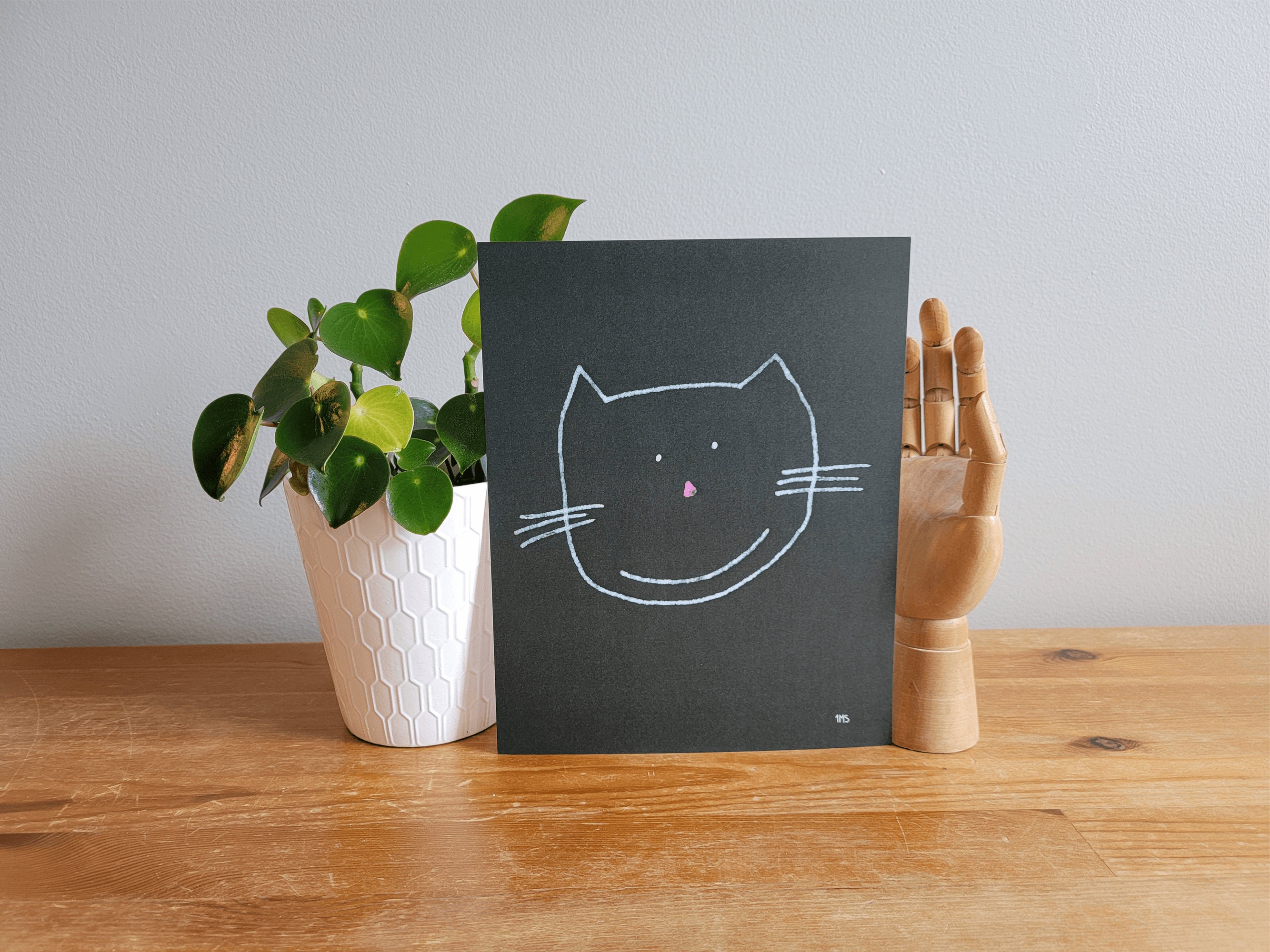 Minimalist Cat Print - Etsy