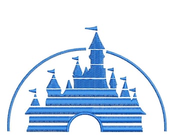 Castle Embroidery Design Files - Etsy