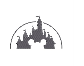 Castle Embroidery Design Files - Etsy