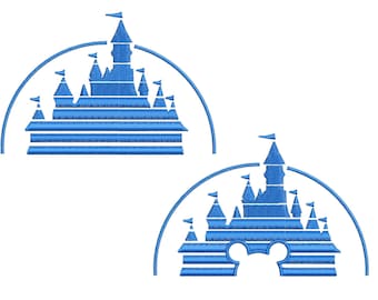 Castle Embroidery Design Files - Etsy