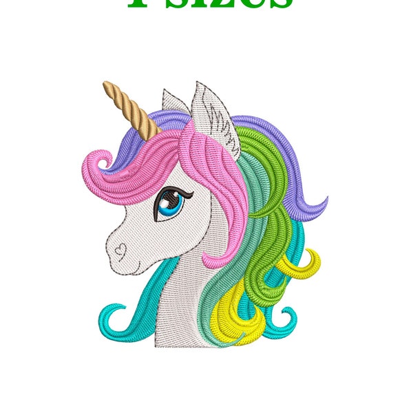 Unicorn Machine Embroidery Design - Etsy