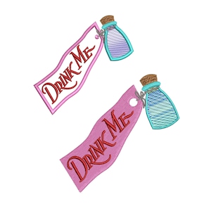 Embroidery Design Files. Drink Me - Etsy