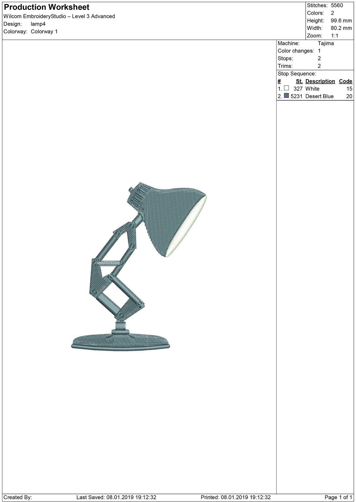 Lamp Embroidery Design Files - Etsy