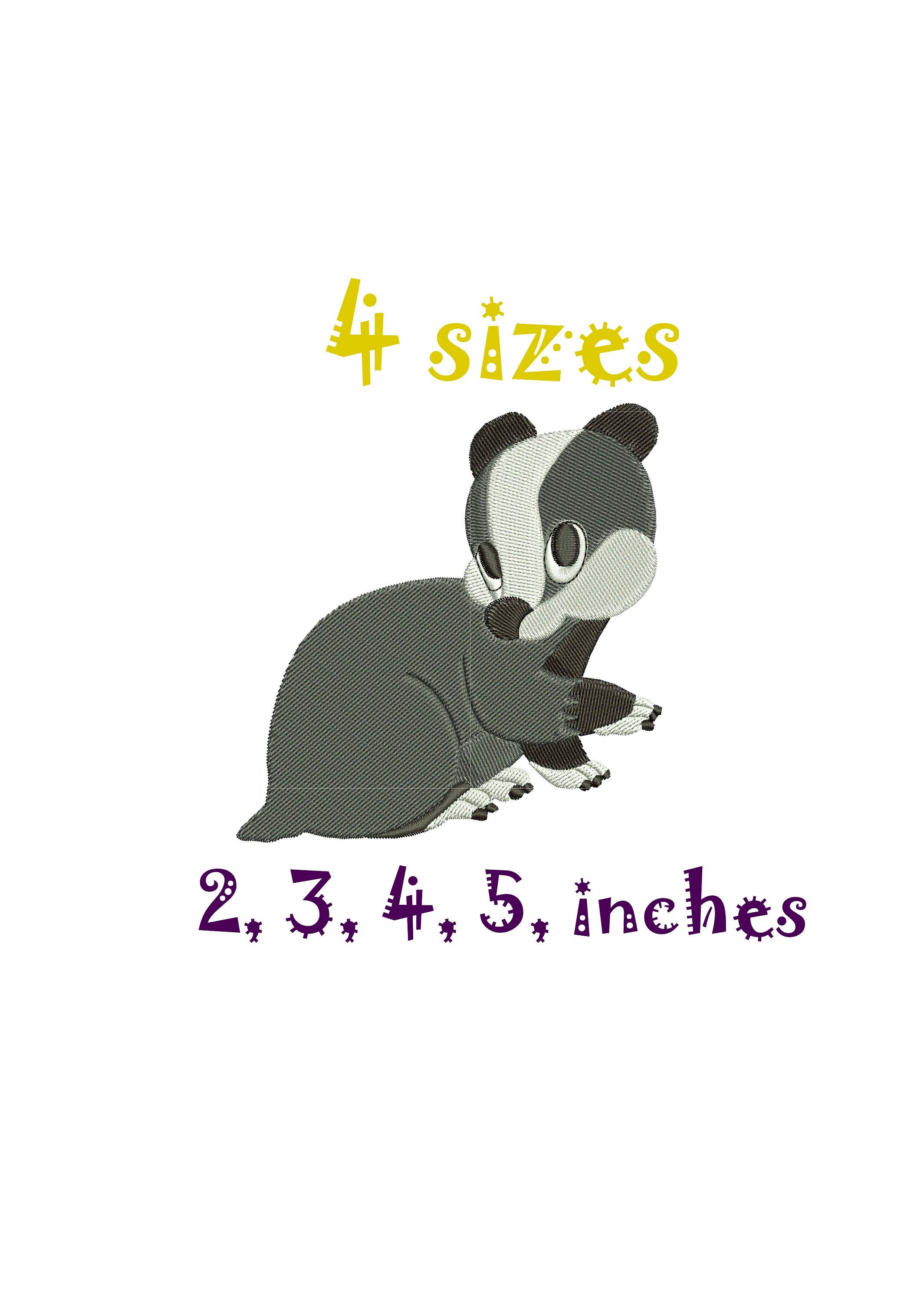 Badger Embroidery Design Files - Etsy UK