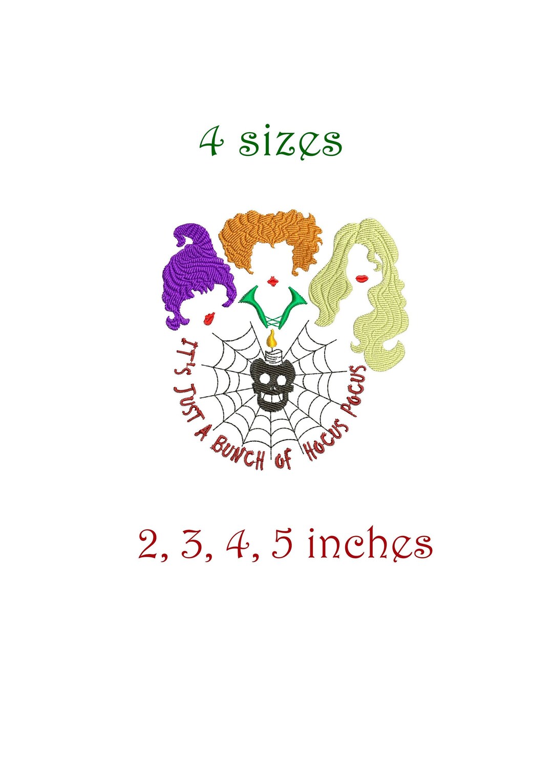 Hocus Pocus Movie Inspired. Machine Embroidery Design File. - Etsy