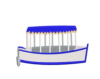 Boat With Paddle Embroidery Design. Machine Embroidery Pattern. Vehicle ...