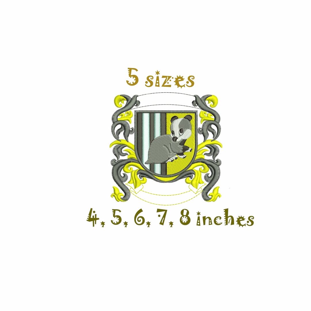 Badger, Coat of Arms With a Badger, Embroidery Design Files - Etsy
