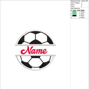 Split Soccer Ball. Monogram Applique Embroidery Designs, Filled Stitch ...