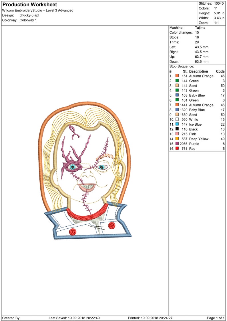 Horror Embroidery Design Files - Applique - Etsy