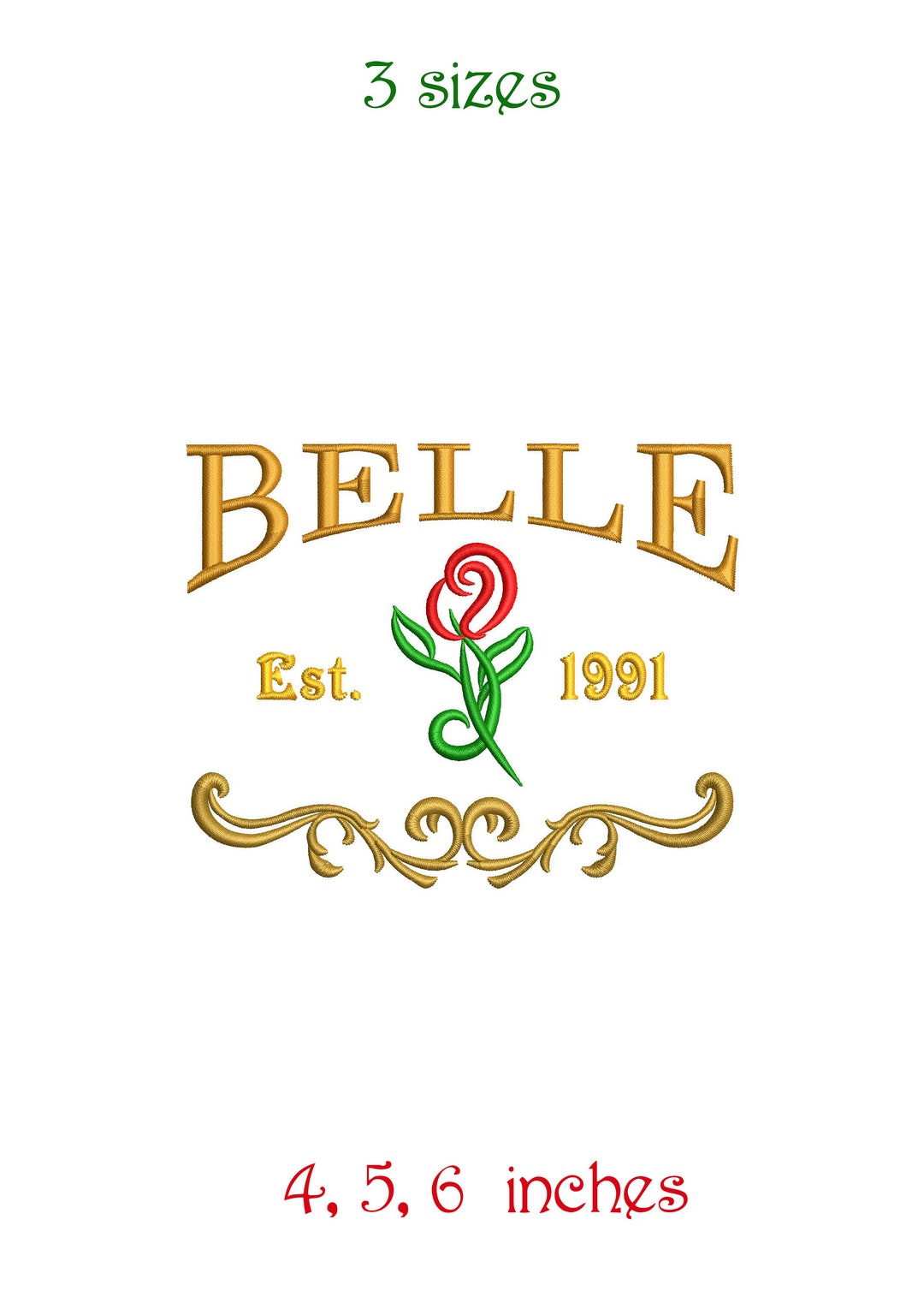 Abstract Princess Belle Logo. Beauty and the Beast Inspired. Princess ...