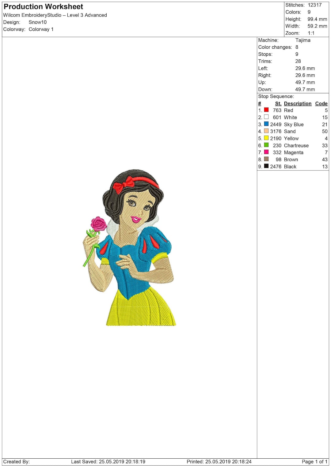 Snow White Inspired. Machine Embroidery Design - Etsy