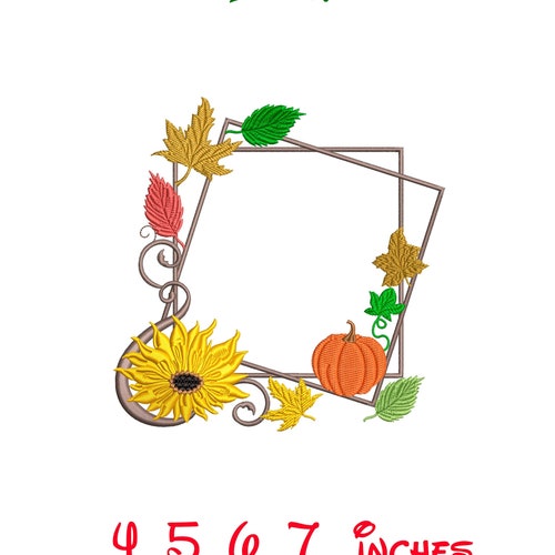 Hedgehog Fall Border Machine Embroidery Design Autumn - Etsy