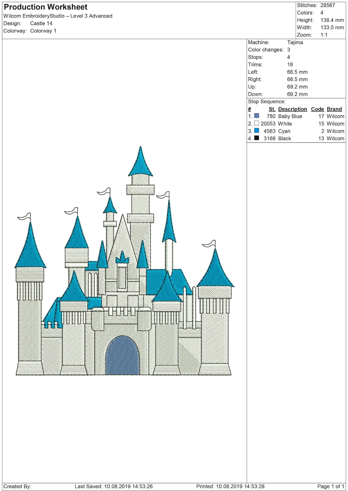Castle Embroidery Design Files - Etsy