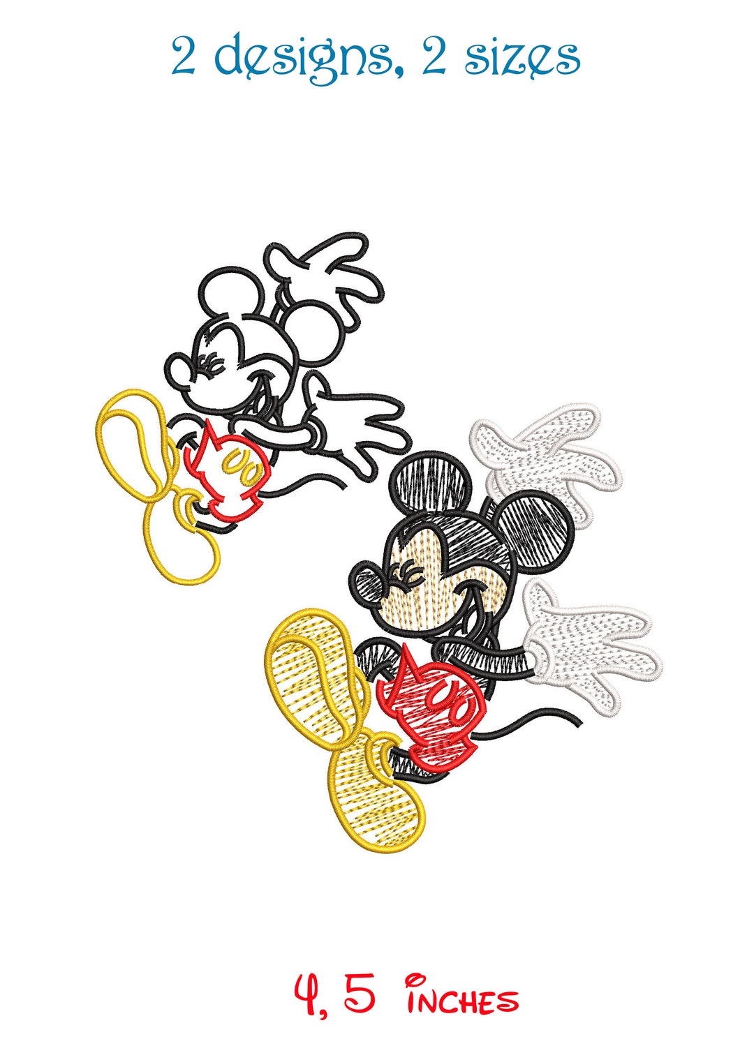 Mickey Mouse Drawing, Artistic Sketch Mickey Mouse. Outline Machine ...