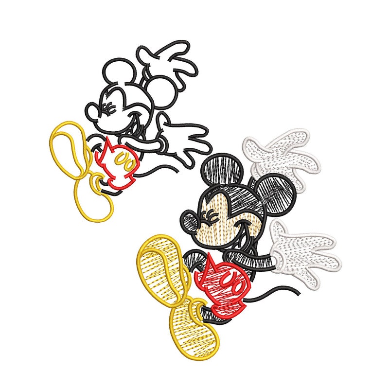 Mickey Mouse Outline - Etsy