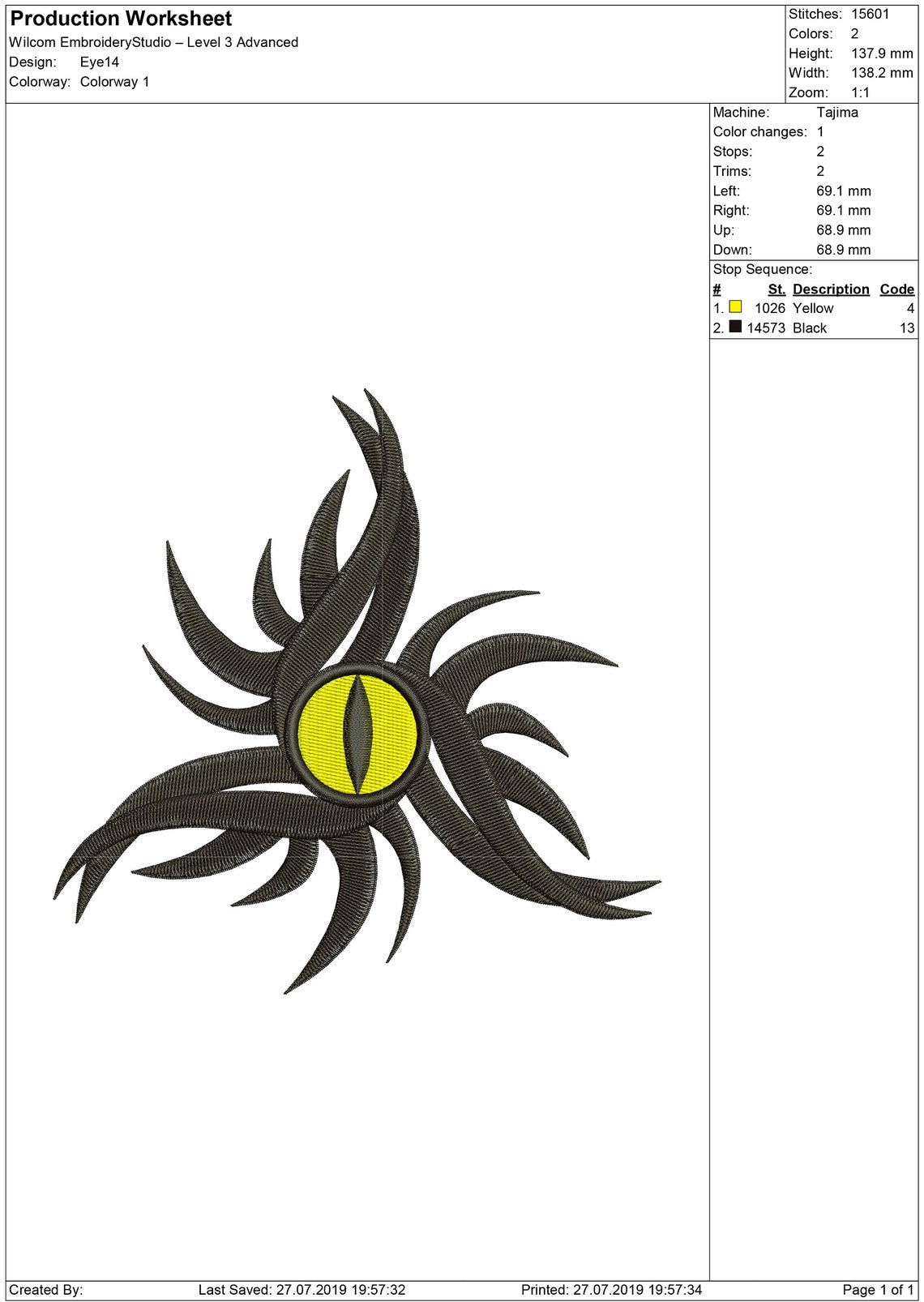 Dragon Eye Embroidery Design Files - Etsy