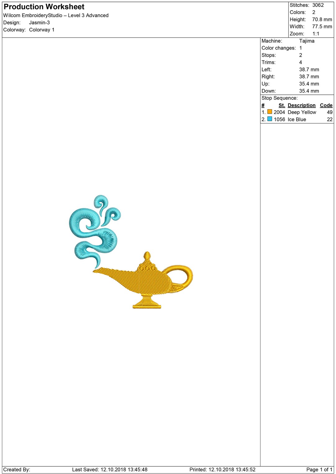 The Magic Lamp Embroidery Design Files - Etsy
