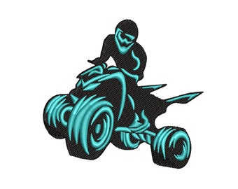 Off-road Racing ATV / Quad / Female Machine Embroidery Design Files 2 ...