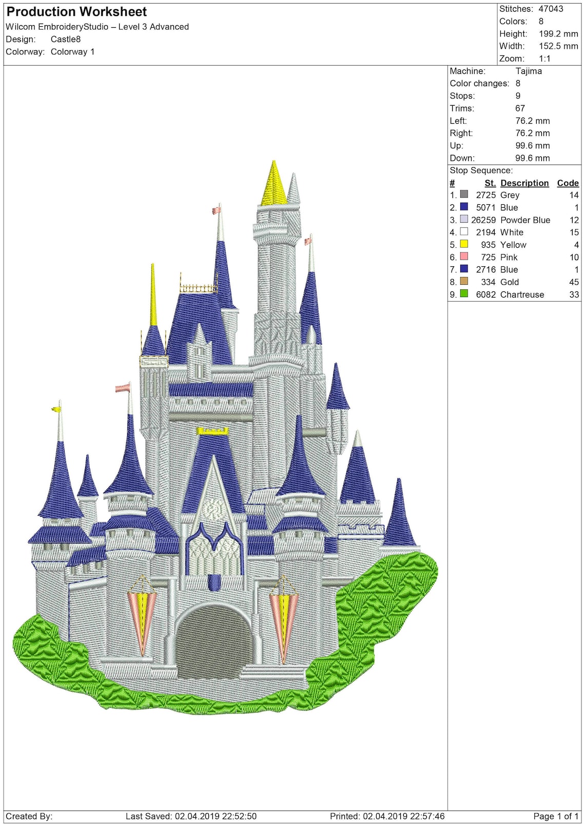Castle Embroidery Design Files - Etsy